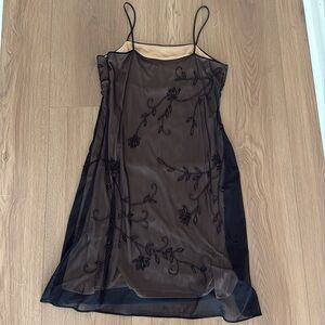 Nina Austin | Dresses | Vintage 9s Nina Austin Sheer Lined Beaded Dress | Poshmark